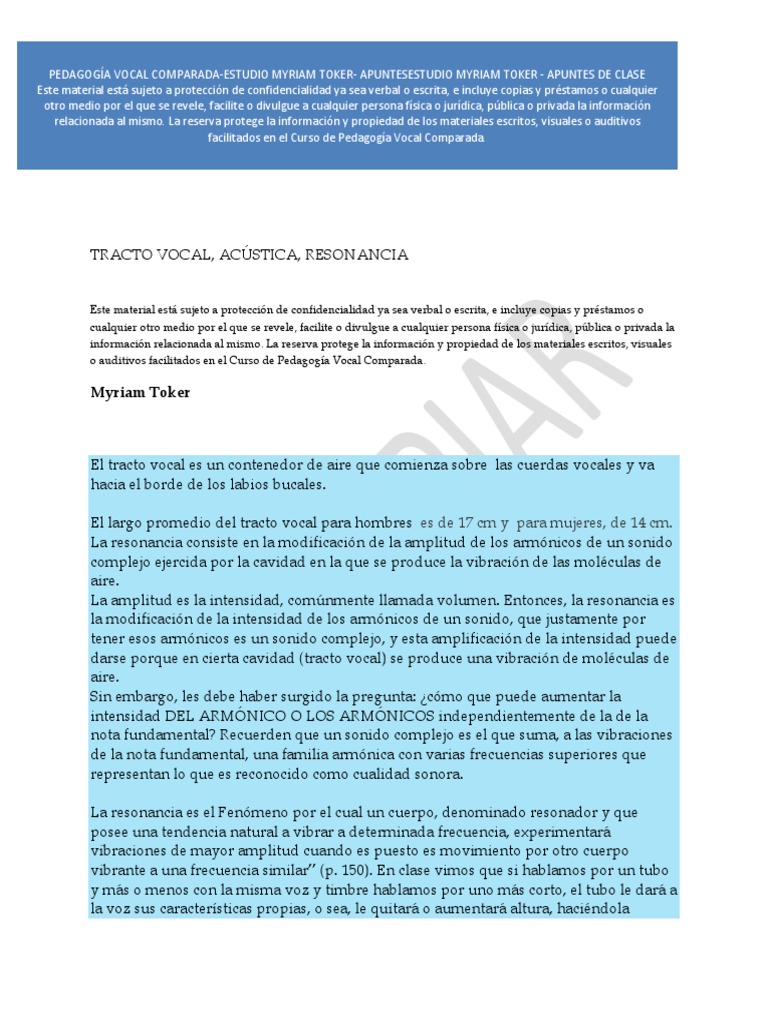 2 Formantes | PDF | Sonido | Vocal