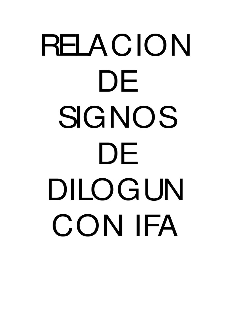 Relacion de Signos de Dilogun Con Ifa | PDF