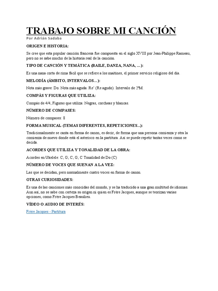 Frère Jacques | PDF