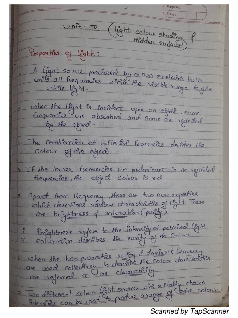 Cg Unit 4 Pdf 