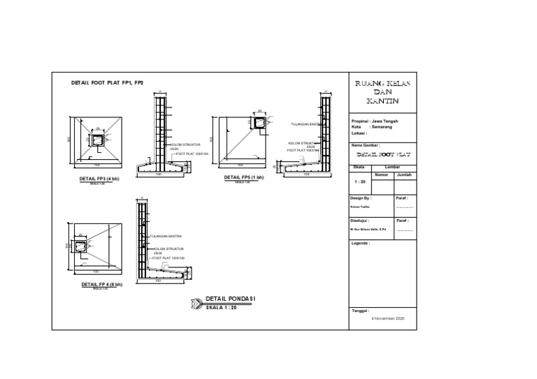 DETAIL FOOT PLAT | PDF