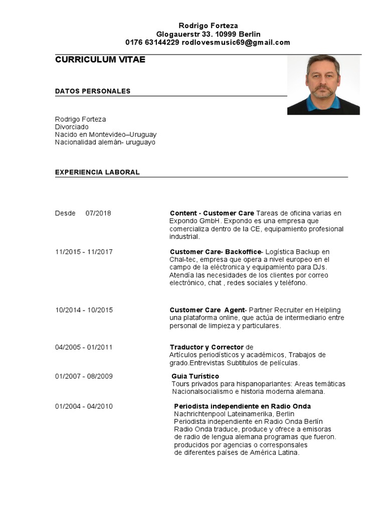 CV Castellano Mvdeo 2020 (2) | PDF