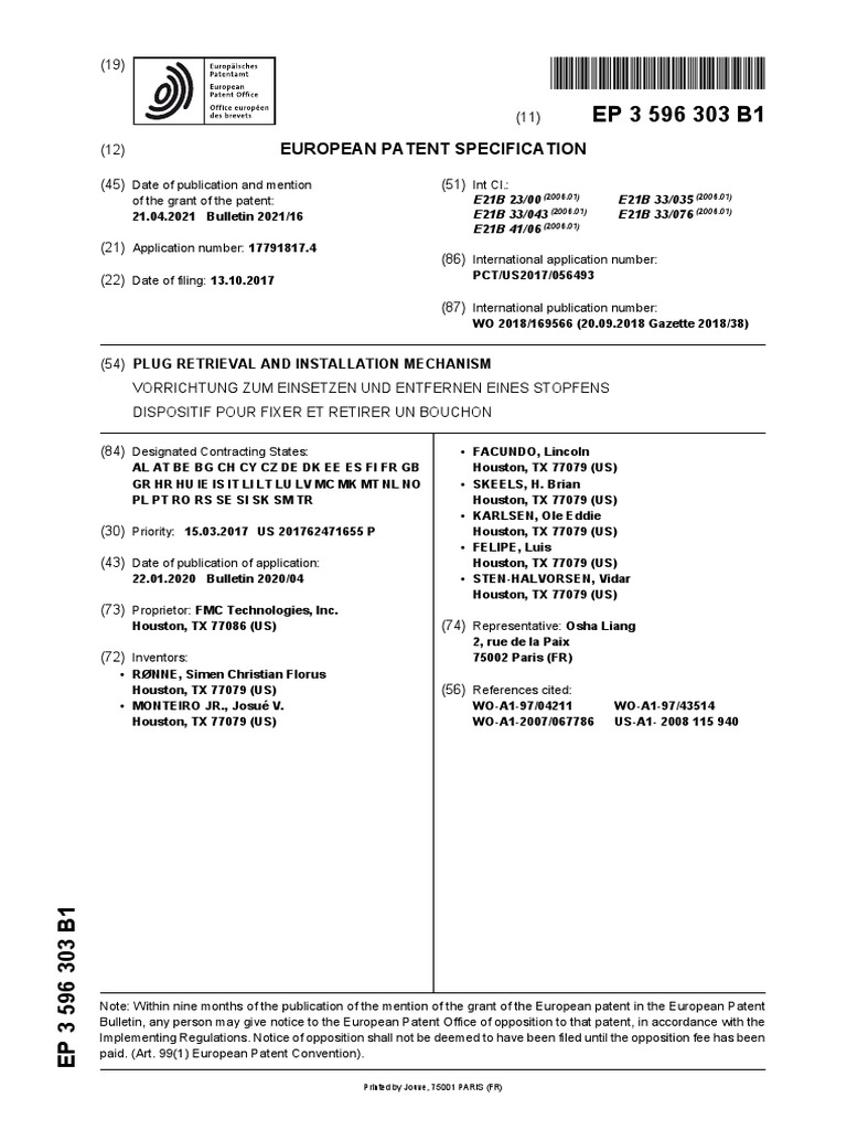 Plug Retrieval and Installation Mechanism | PDF | Oil Well | Actuator