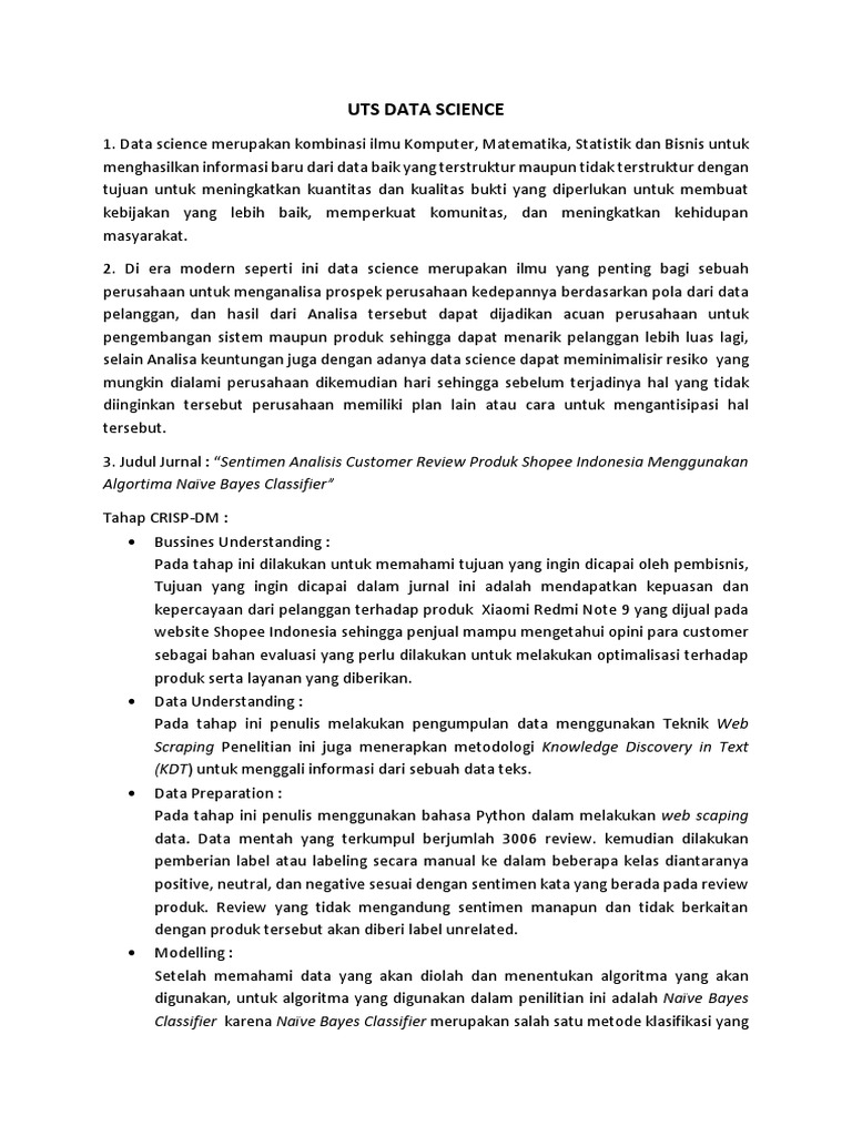 Analisis Sentimen Review Shopee | PDF