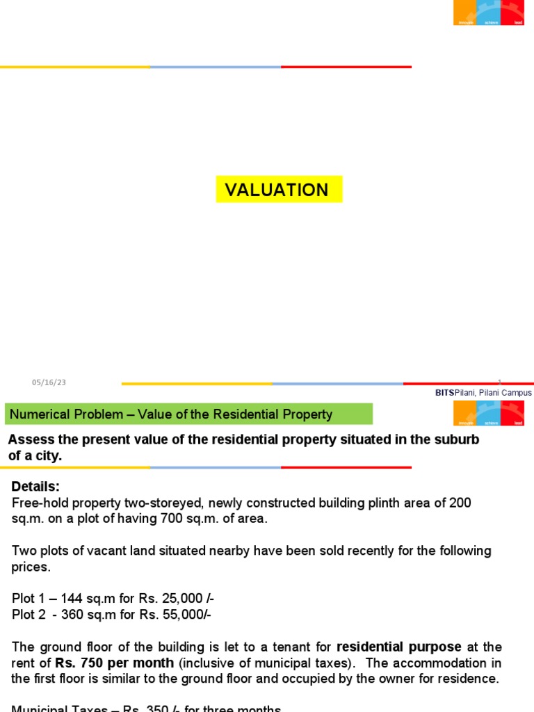 Valuation | PDF | Interest | Taxes