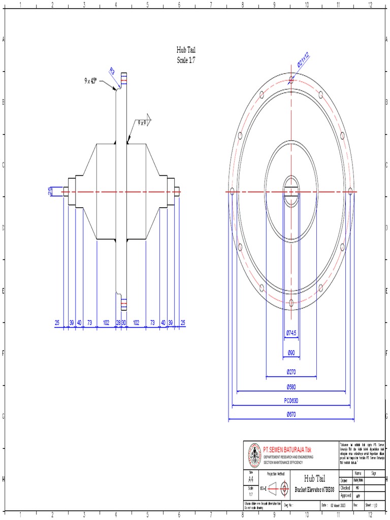 Drawing - Hub Tension Ring 67BE08 | PDF | Mechanical Engineering