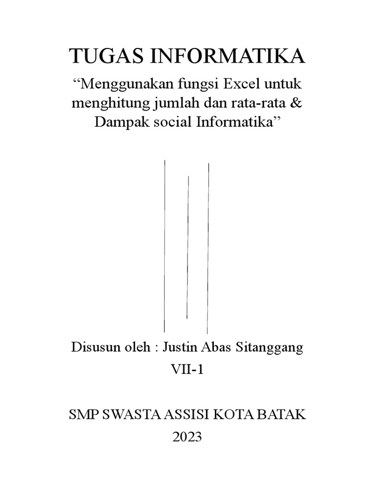 Tugas Informatika Justin Abas | PDF