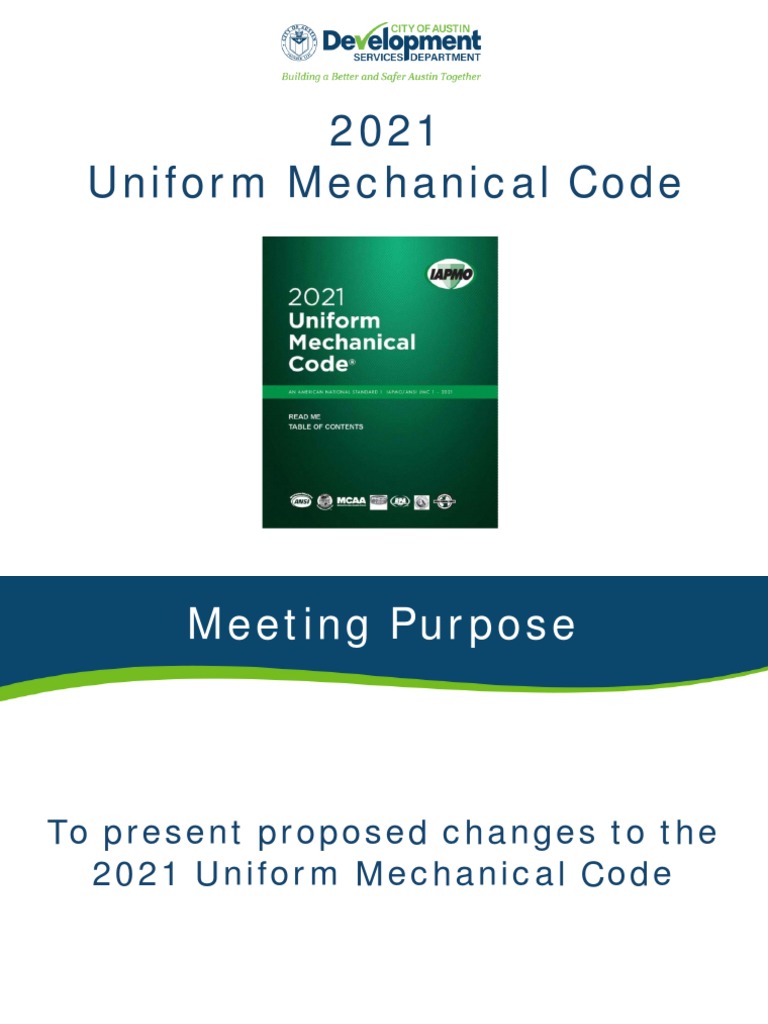 2021 Uniform Mechanical Code | PDF | Reclaimed Water | Water