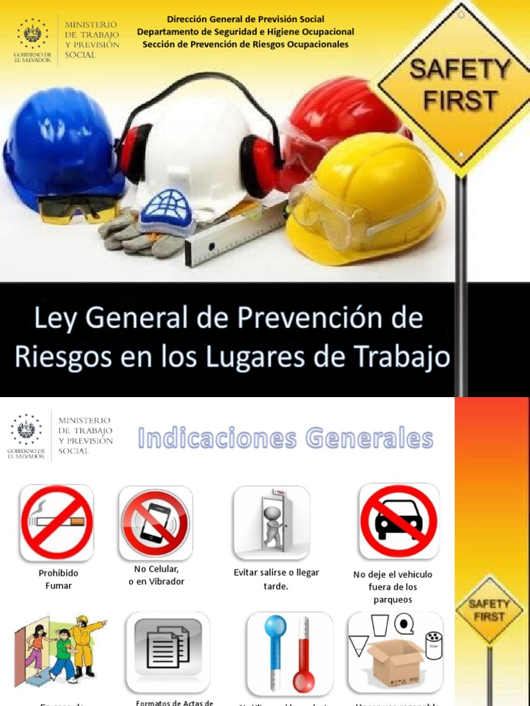 Mtps Modulo I Ley General de Prevencion de Riesgos en Los Lugares de Trabajo | Descargar gratis ...