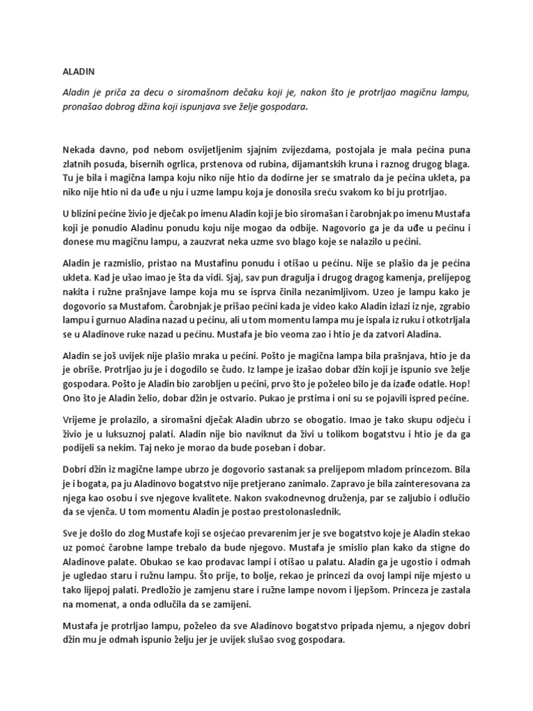 Aladin | PDF
