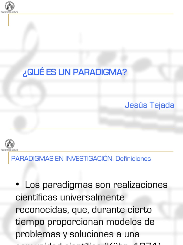 Que es un paradigma | PDF | Paradigma | Conocimiento