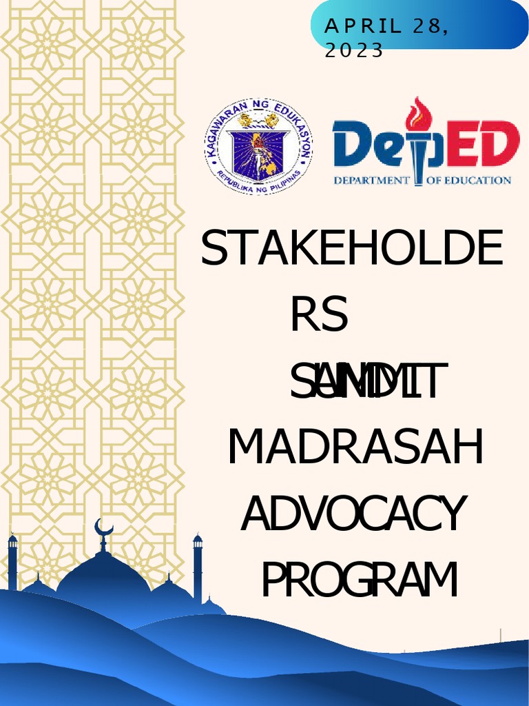 Stakeholders Summit and Madrasah Advocacy Program | PDF | Abrahamic ...