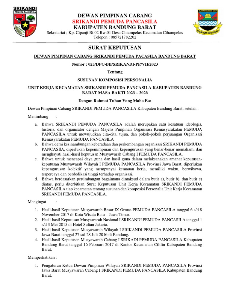 SK Srikandi PP PDL | PDF