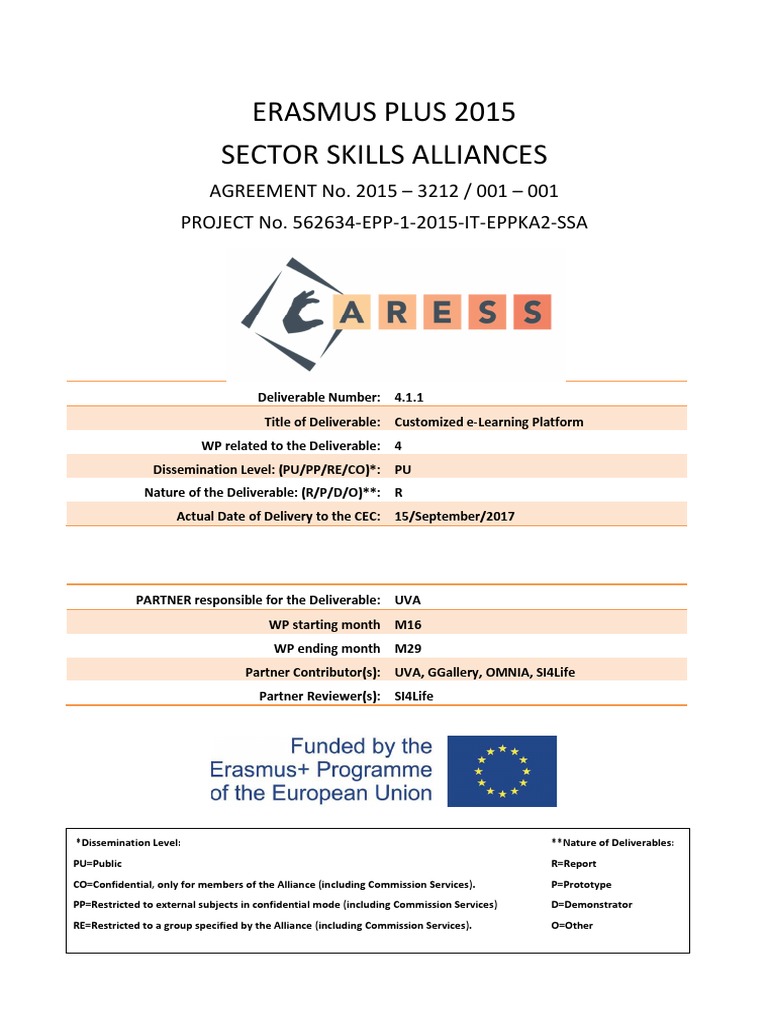 D4.1.1 Customized E-Learning Platform | PDF | Educational Technology | Computing