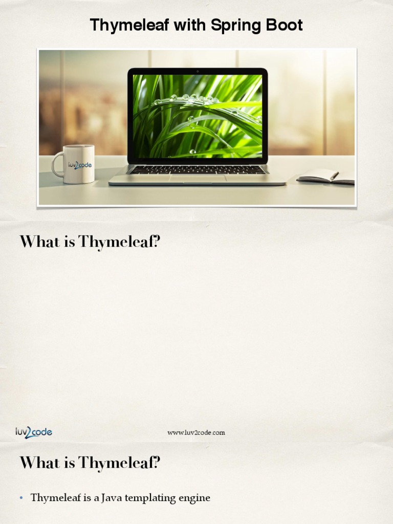 14 Spring Boot Thymeleaf Pdf Dynamic Web Page World Wide Web 6294