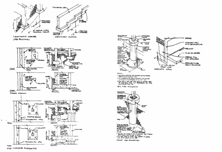 Cast in Place Concrete Drawings | PDF