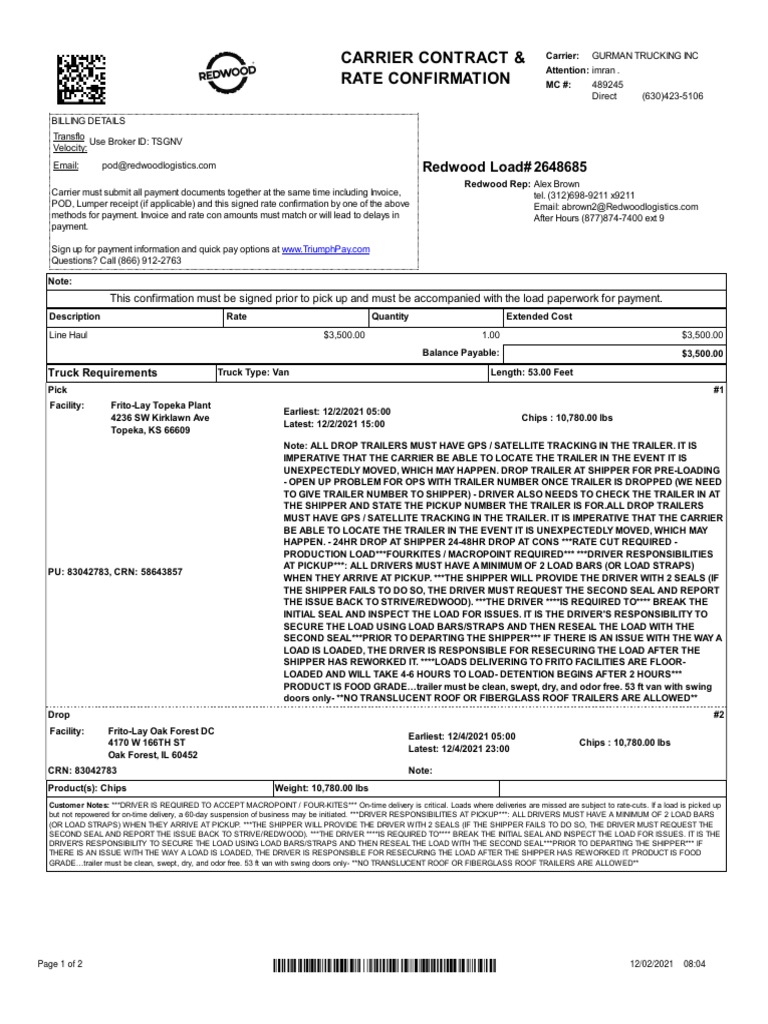 Load#2648685 2626203 | PDF | Legal Liability | Receipt