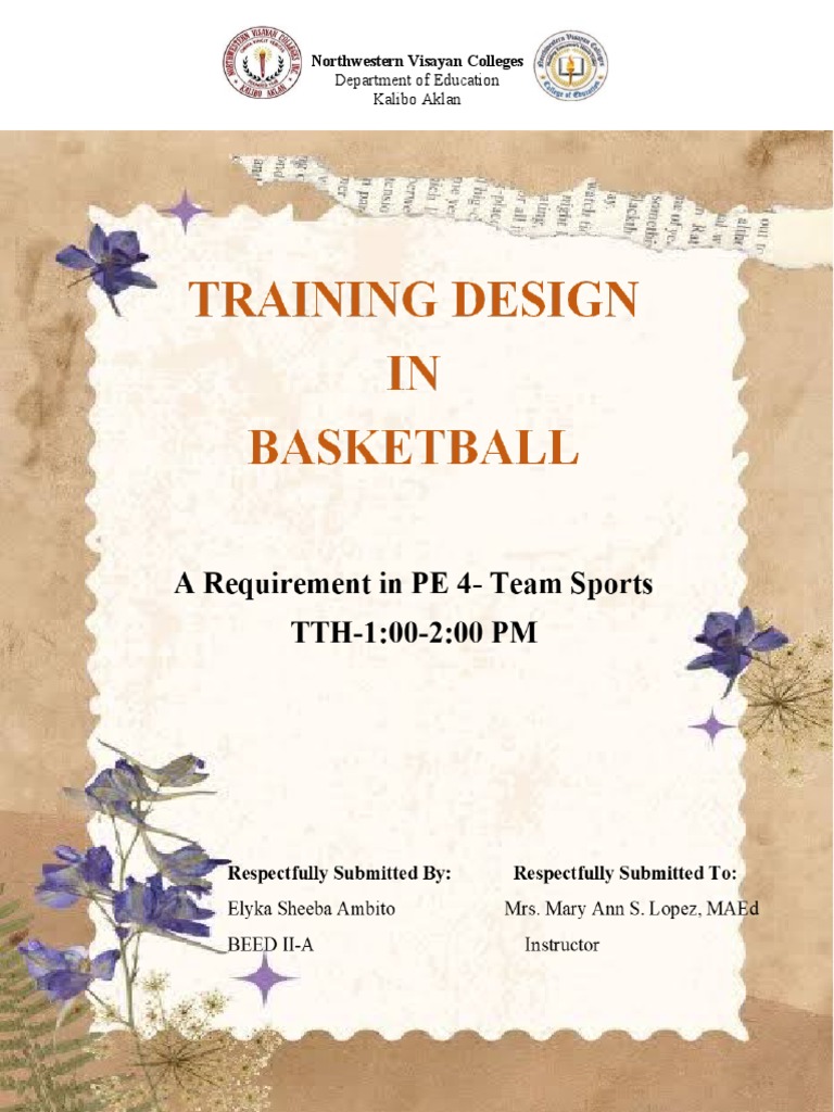 Training Design Basketball | PDF