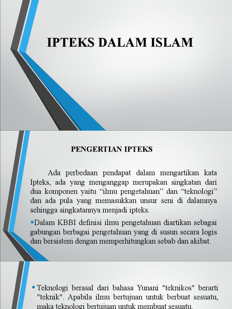 IPTEKS Dalam Islam | PDF