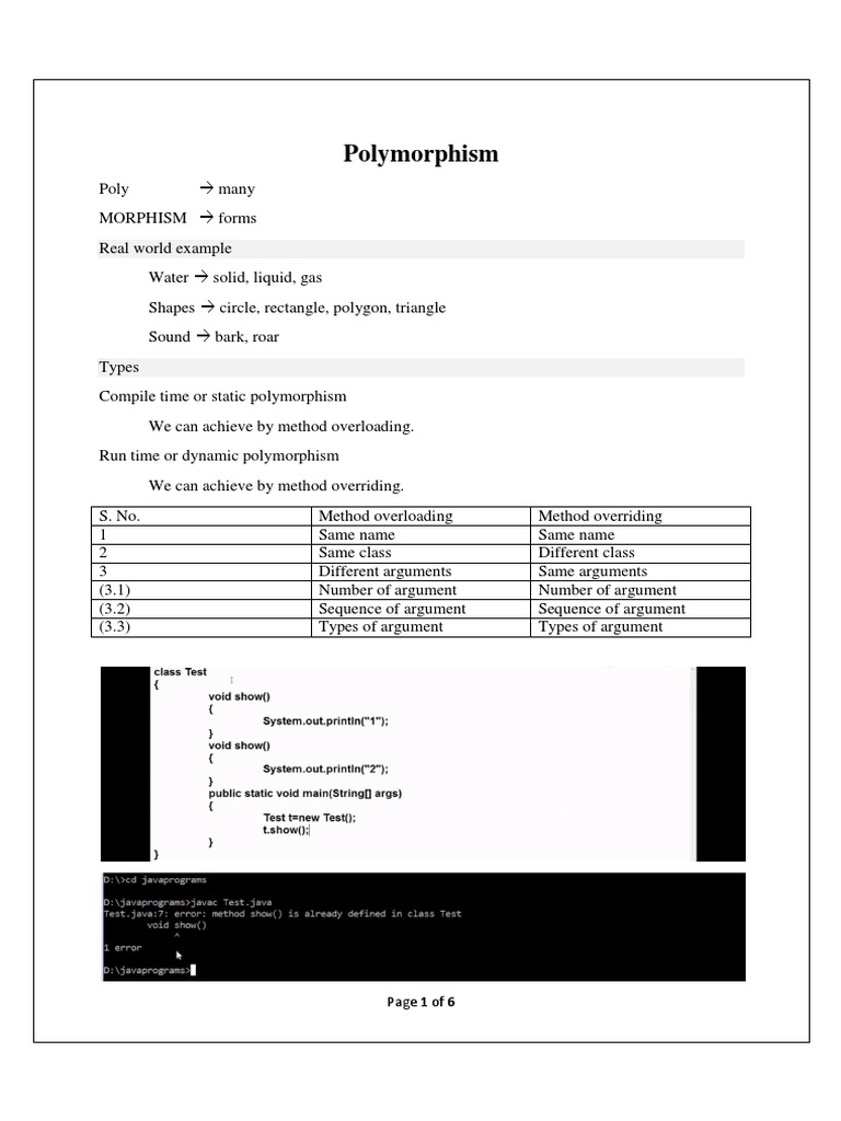 Polymorphism | PDF
