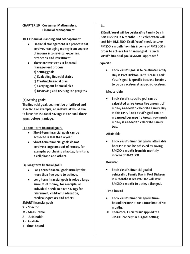 Chapter 10 | Download Free PDF | Goal | Expense