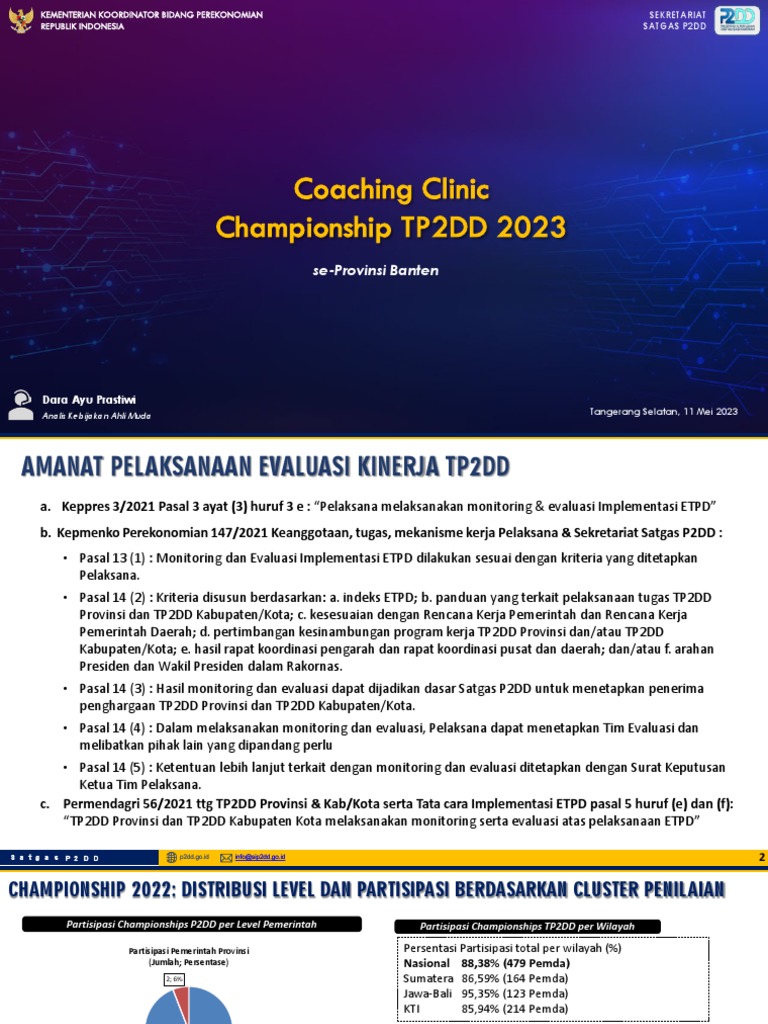 Coaching Clinic TP2DD Banten | PDF