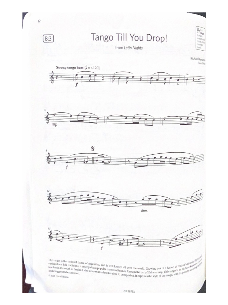 Tango Grade 5 Saxophone Grade 4 | PDF