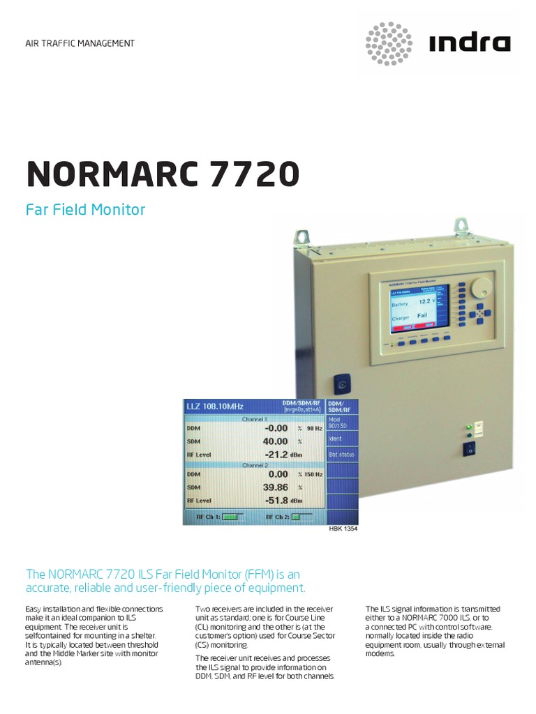 NORMARC 7720 ILS Far Field Monitor | PDF | Computer Monitor ...