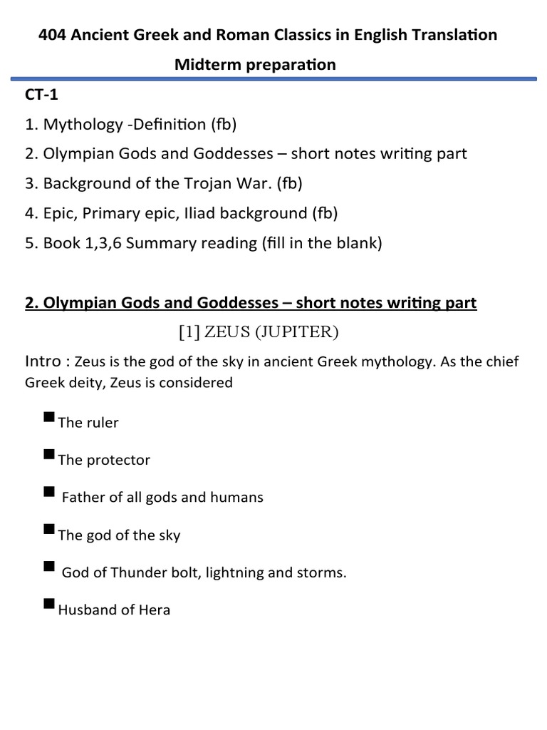 ZEUS c1 | PDF | Zeus | Hera