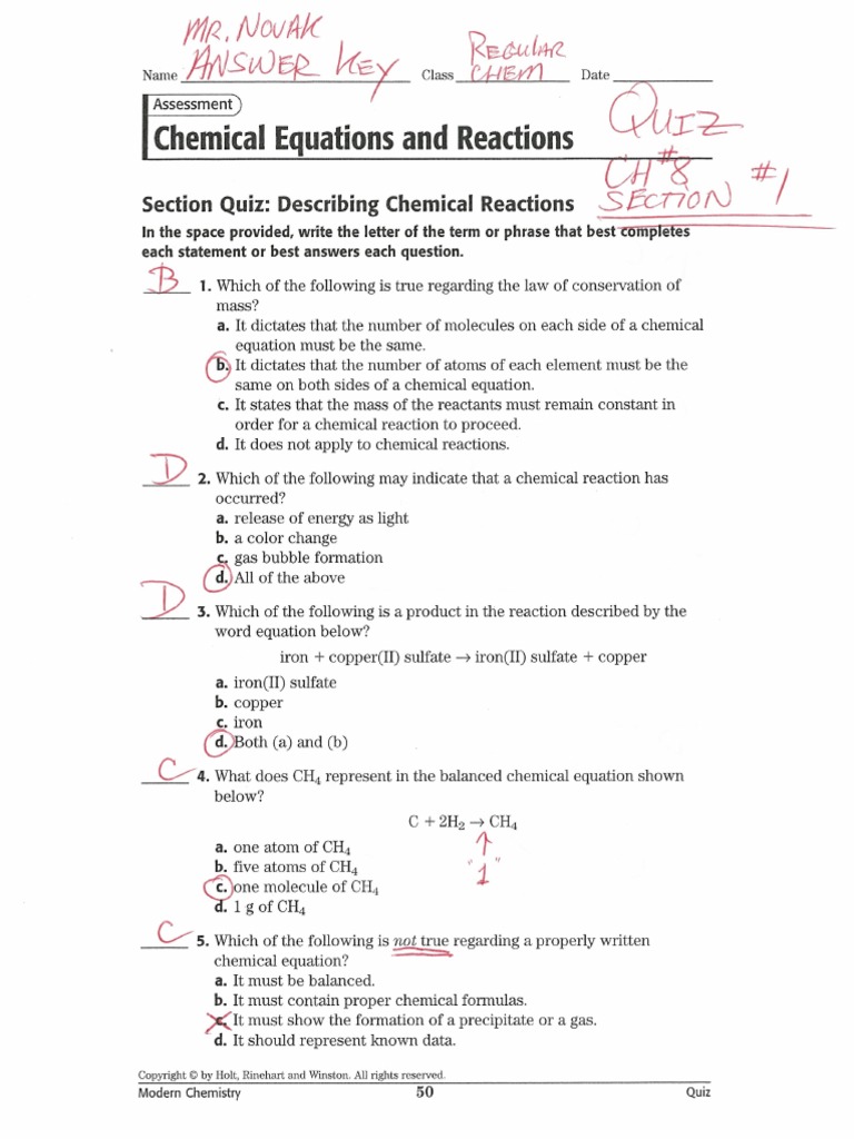 CH 8 Quizzes by Section 1-2-3 | PDF