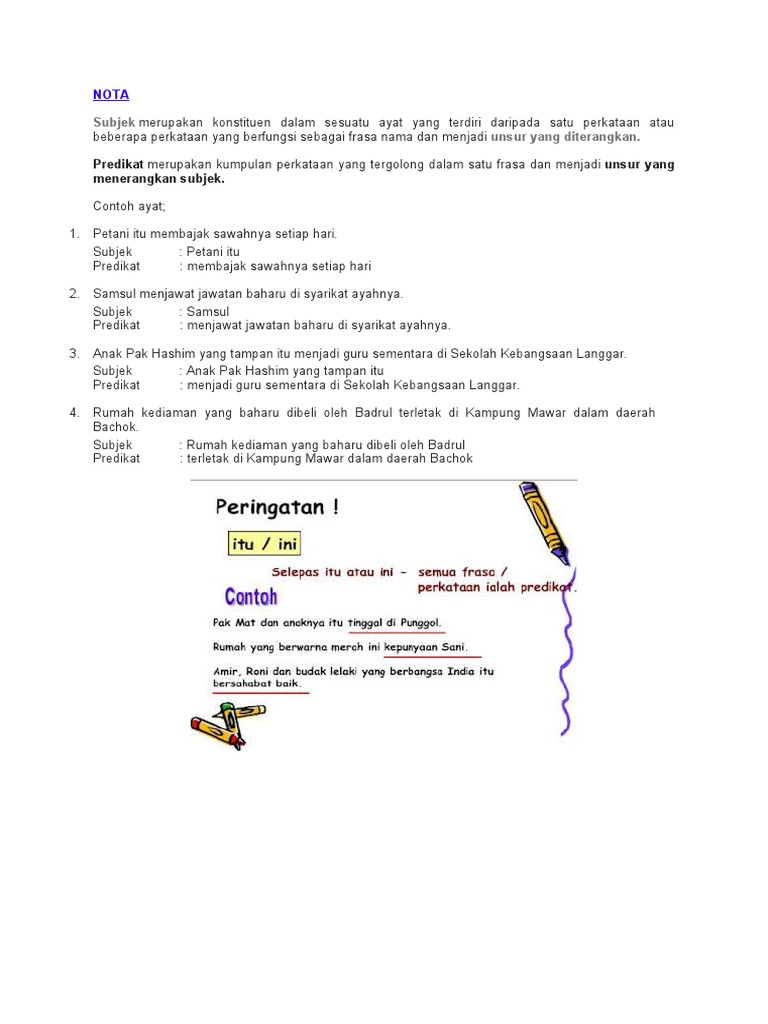 Subjek Predikat | PDF