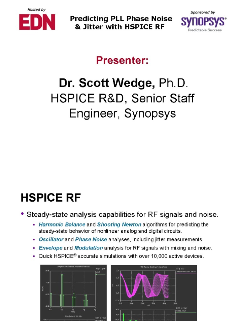Predicting PLL Phase Noise & Jitter With HspiceRF | PDF