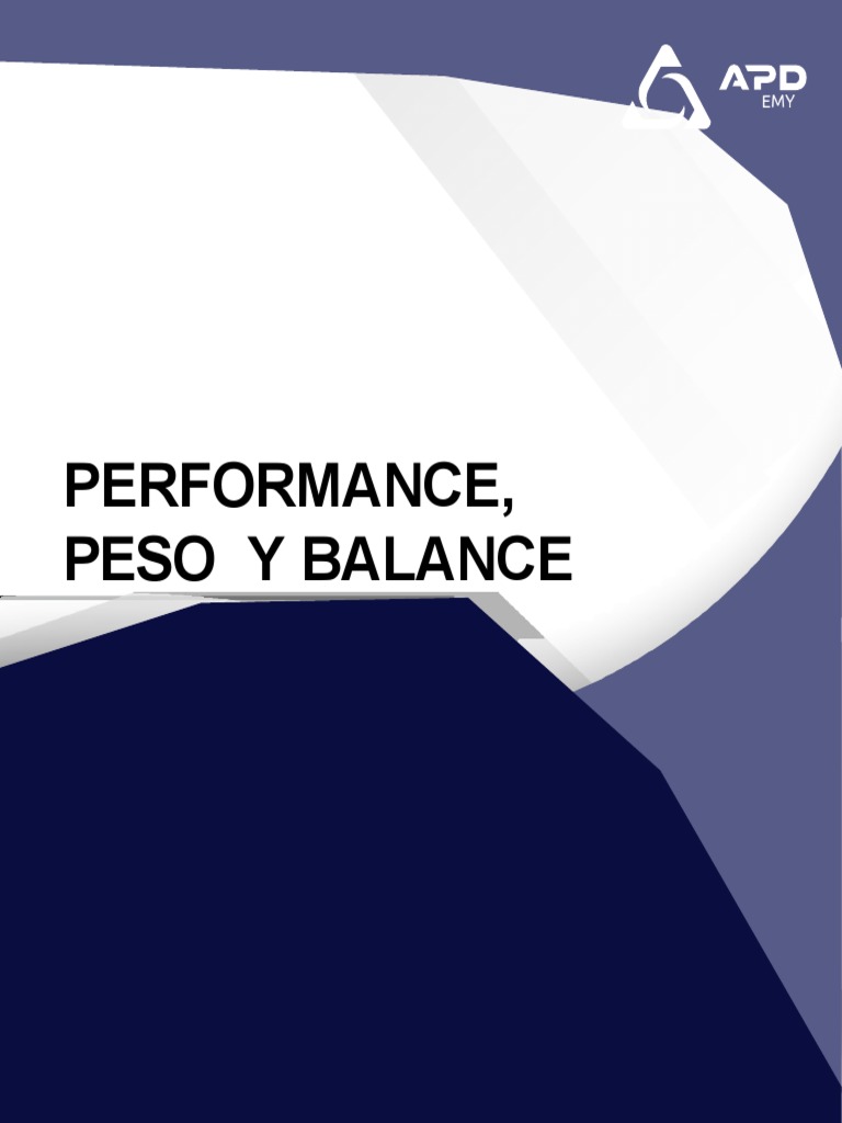 6.1 Performance, Peso y Balance | PDF