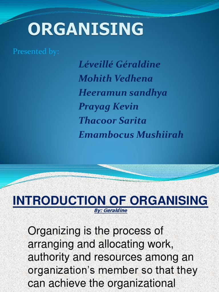 03new Presentation On Organ Is Ing | PDF | Organizational Structure ...