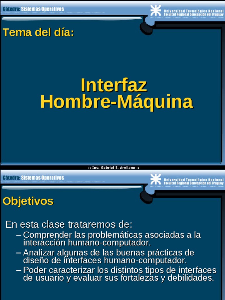 Interfas Hombre Maquina | PDF