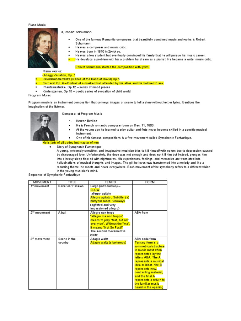 Dlp-Romantic Music Module #2 | PDF