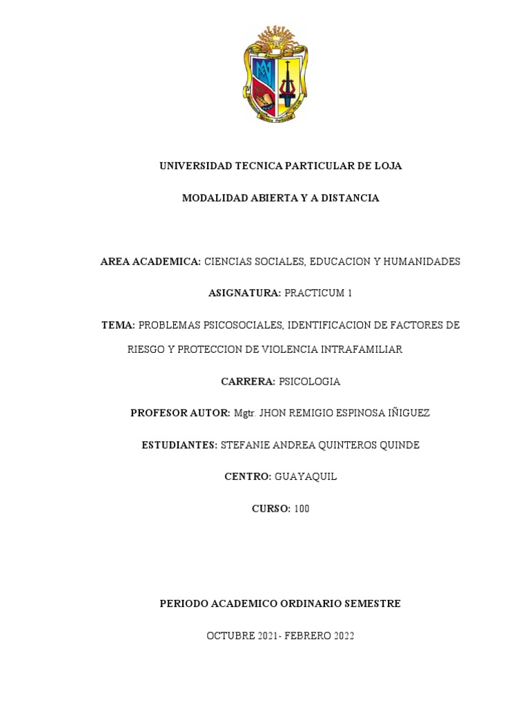 Ensayo Practicum 1.1 | PDF