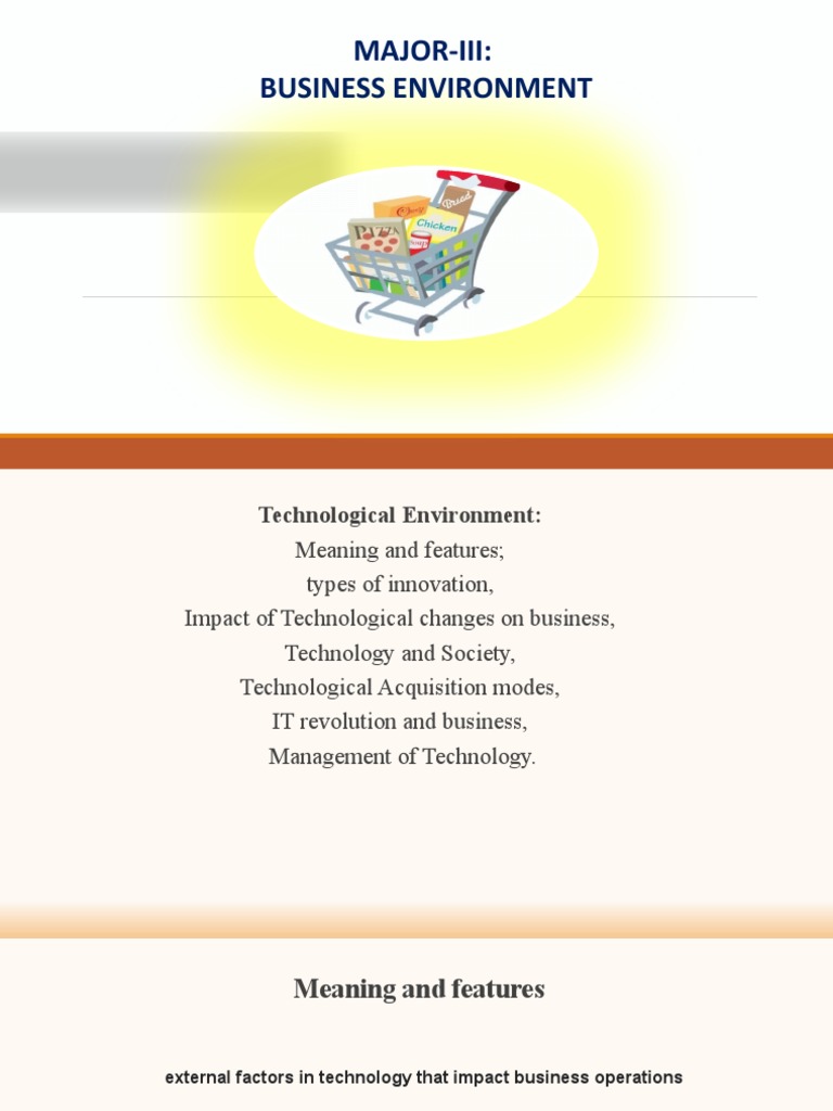 UNit-IV Business Environment | PDF | Innovation | Business