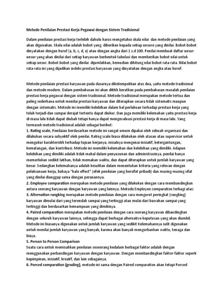 Metode Penilaian Tradisional-WPS Office | PDF