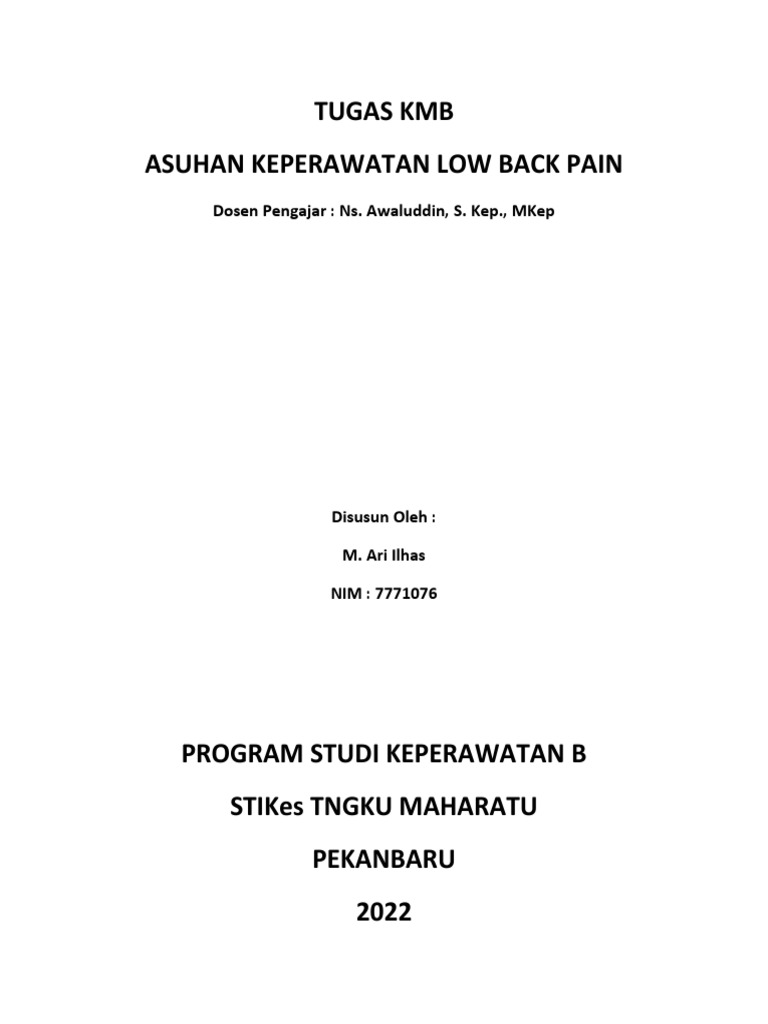 Tugas KMB Ari LBP 2 | PDF