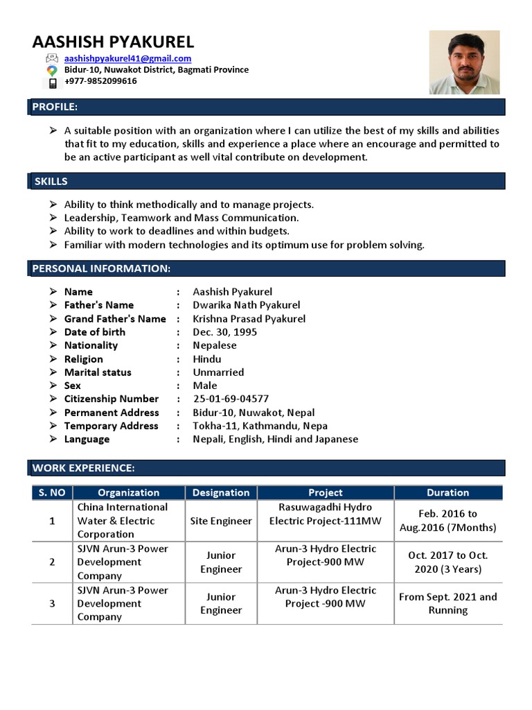 Resume Aashish Pyakurel | PDF | Nepal