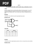 Full Adder With 4to1 MUX | PDF