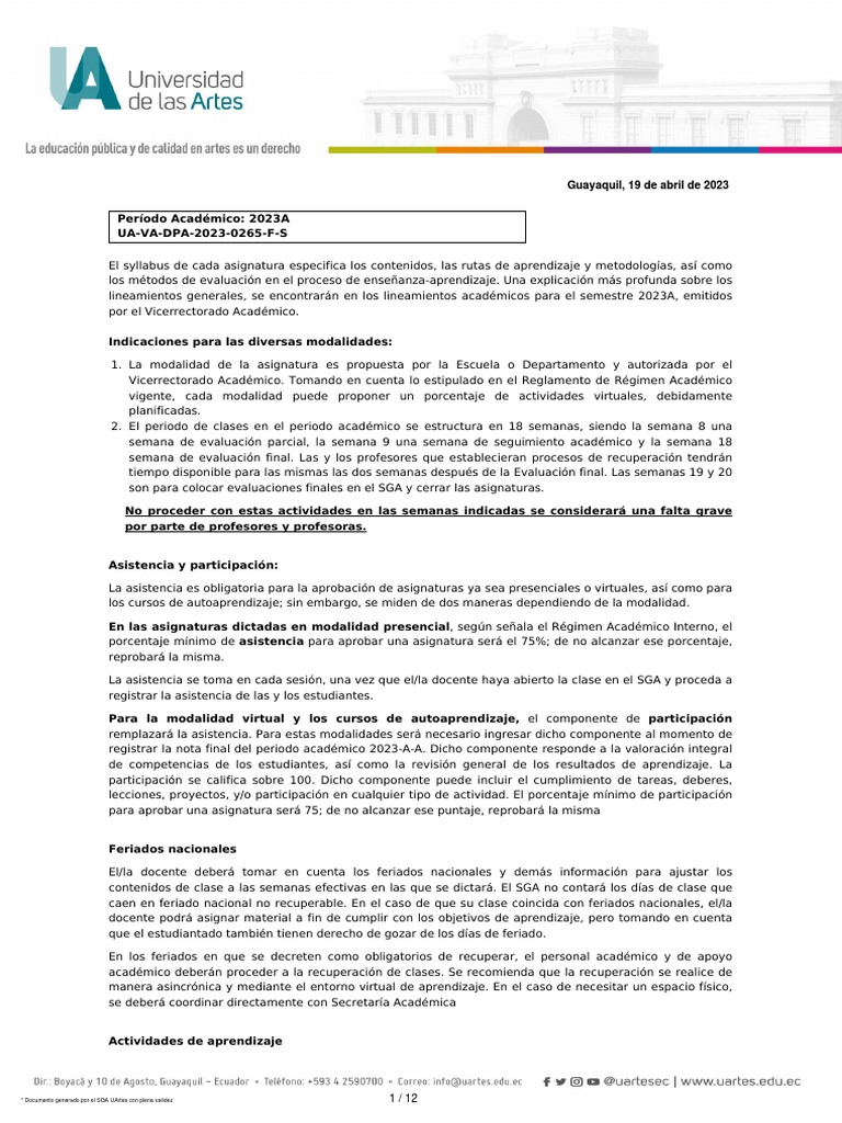 Syllabus - Laboratorio de Rodaje I - Uartes | Descargar gratis PDF ... Syllabus - Laboratorio de Rodaje I - Uartes | Descargar gratis PDF ...