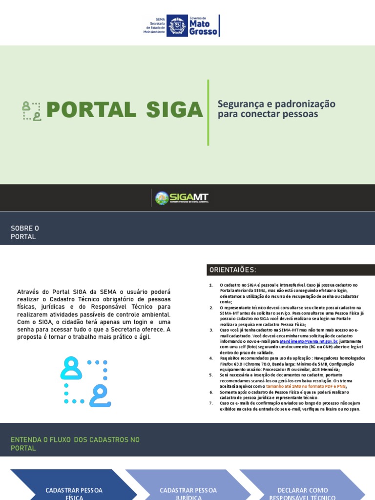 MANUAL ATUALIZADO Portal SIGA | PDF