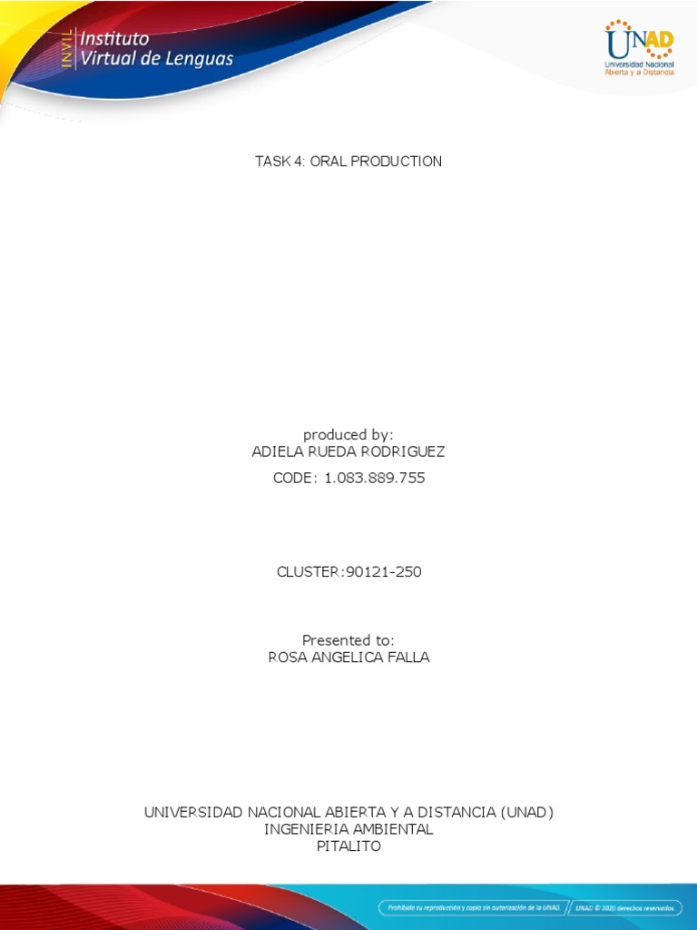 Task 4 Oral Production | PDF | Water | Natural Environment Task 4 Oral Production | PDF | Water | Natural Environment