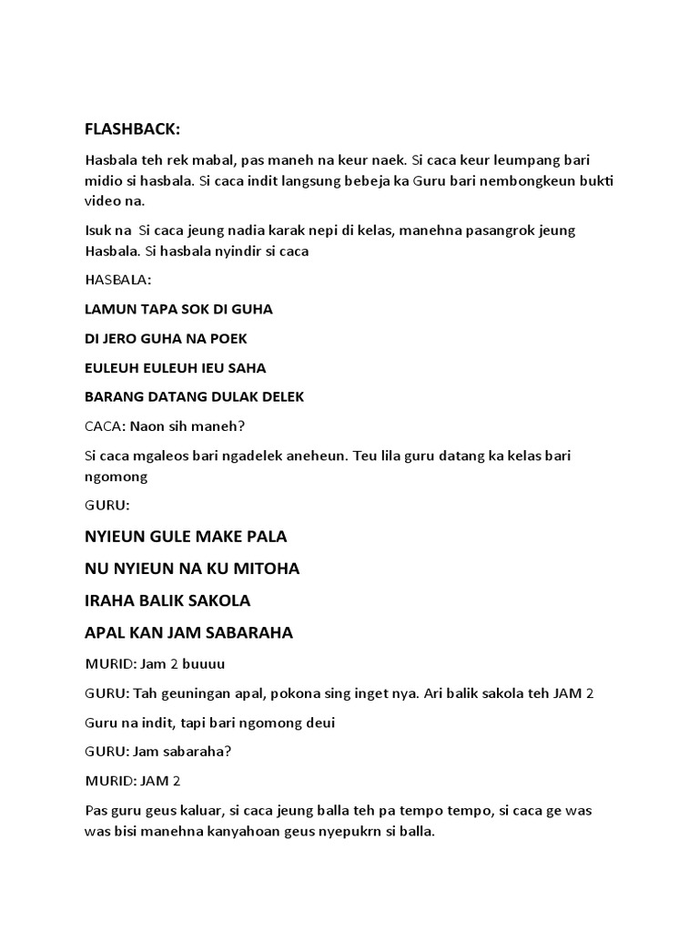 Naskah Sisindiran Sunda | PDF