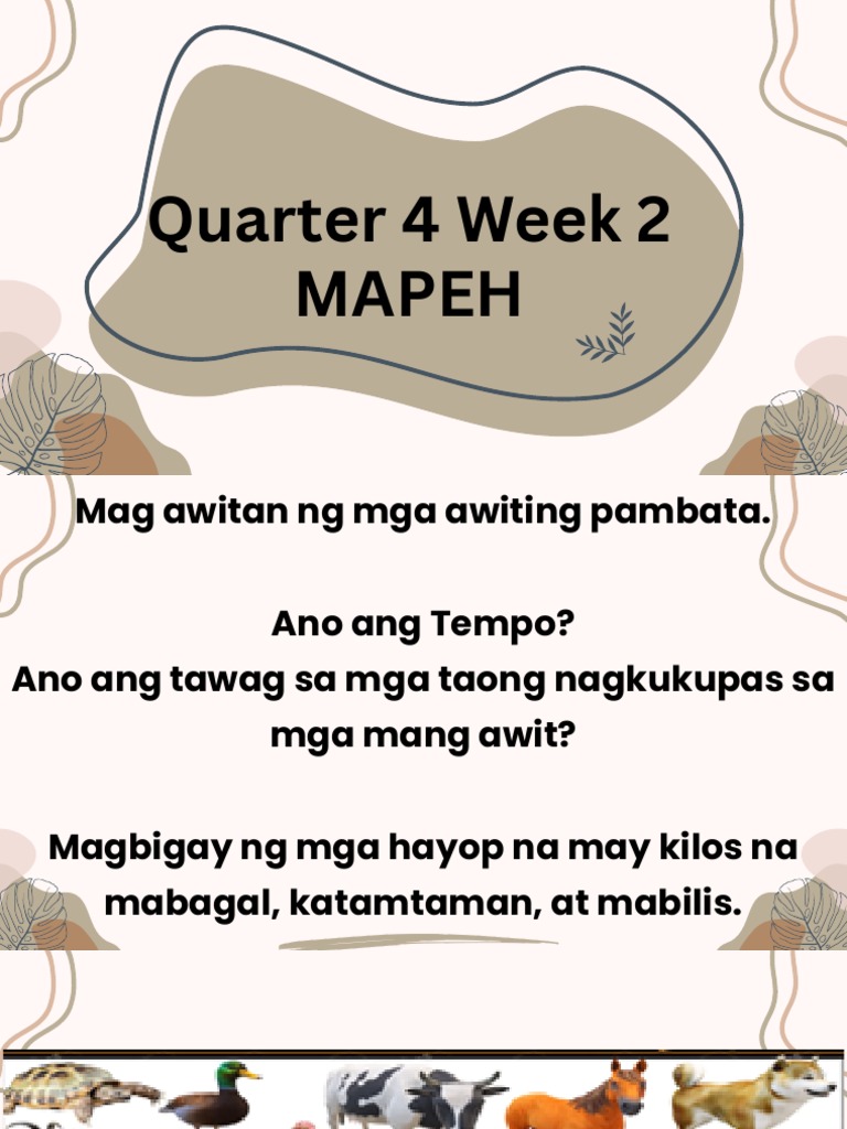 Quarter 4 Week 2 MAPEH | PDF