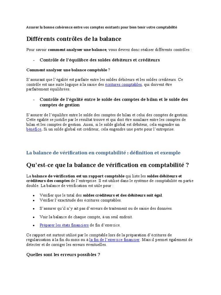 Controle de La Balance | PDF