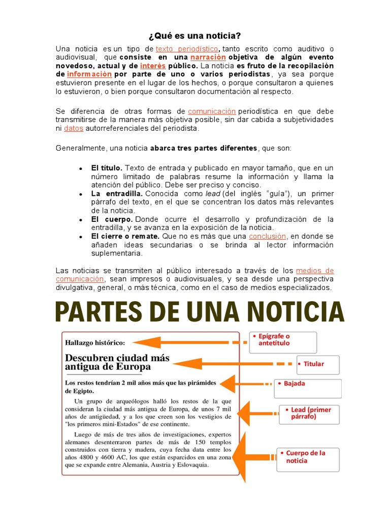¿Qué Es Una Noticia | PDF