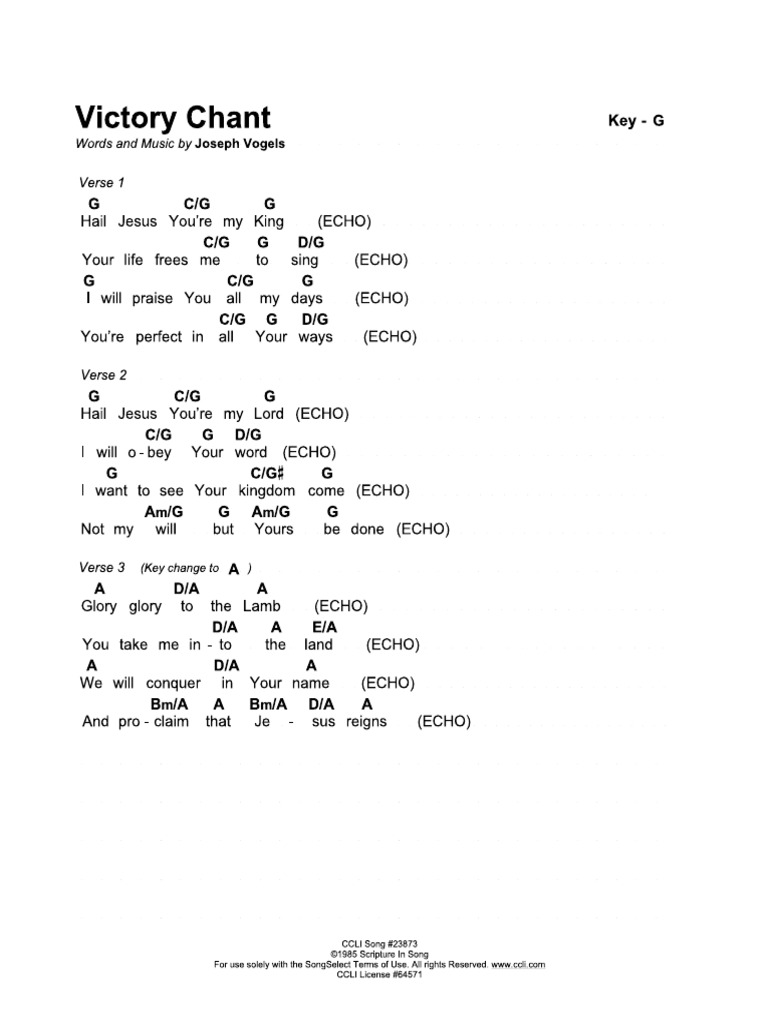 Victory Chant | PDF